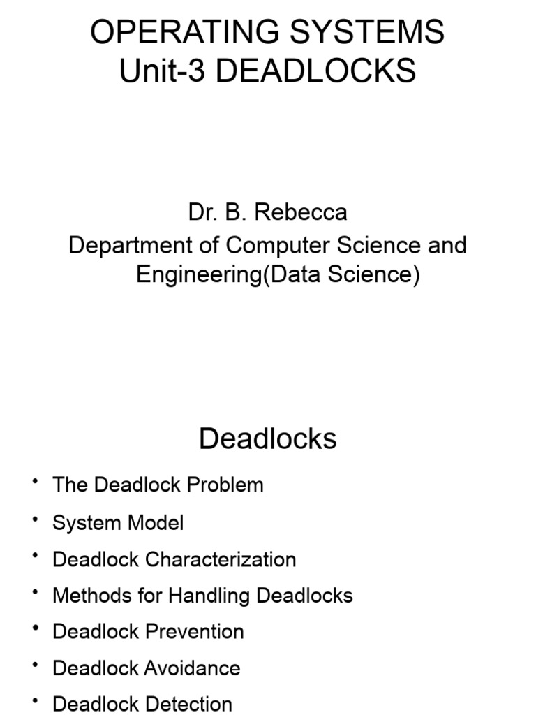 UNIT-III PPT Os | PDF | Process (Computing) | Computer Science