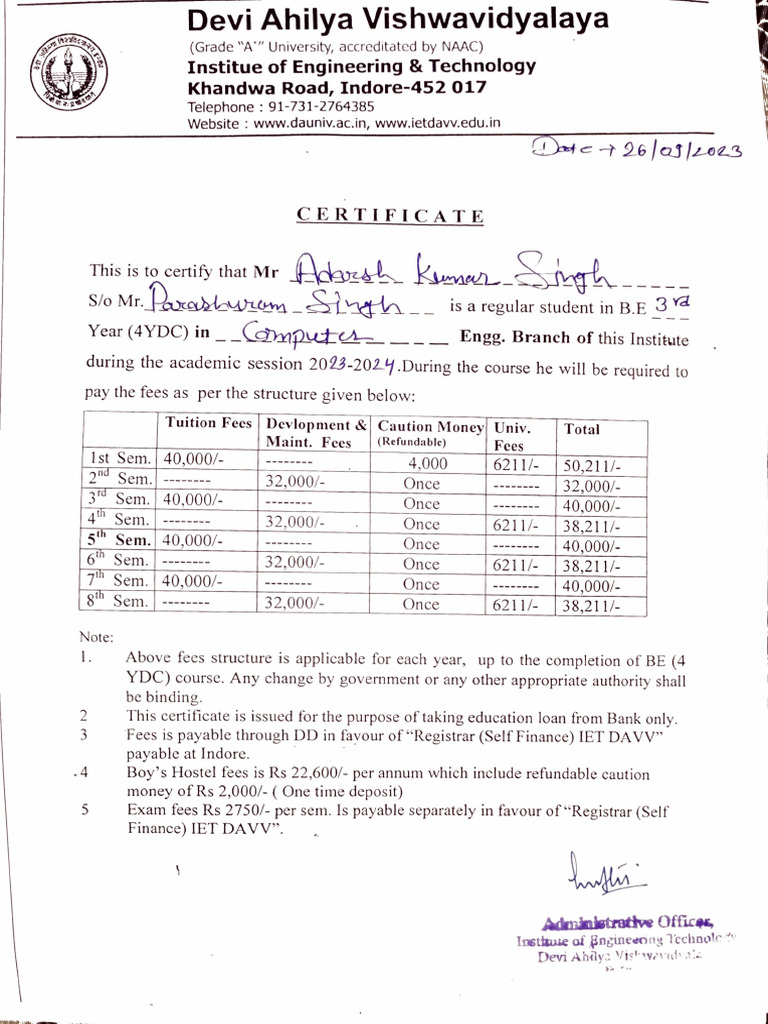 Fees Structure | PDF