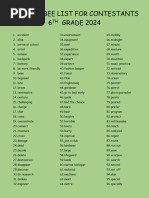 Grade 3,4,5,6 Spelling Bee 2024 (Finals) | PDF