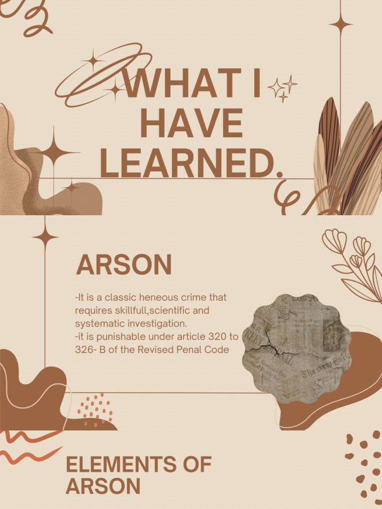 Summary of Arson | PDF