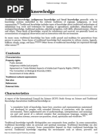 Indigenous Knowledge - Part A | PDF | Indigenous Peoples | Ethnic Groups