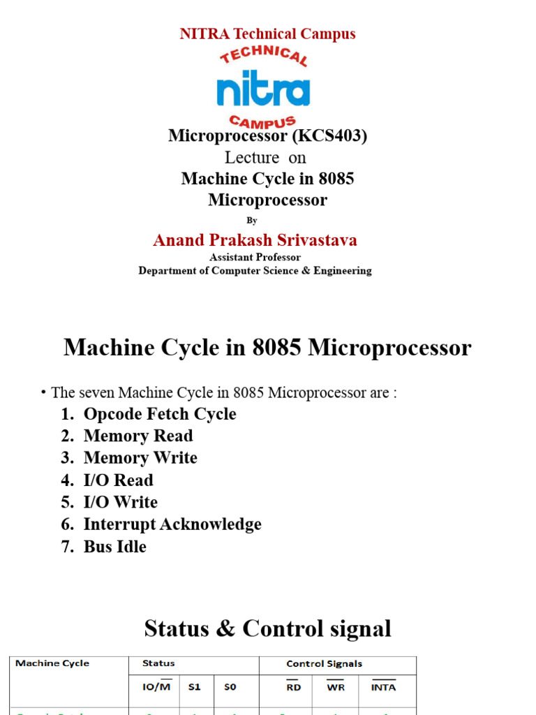 KCS 403 Lec 7 | PDF | Input/Output | Central Processing Unit