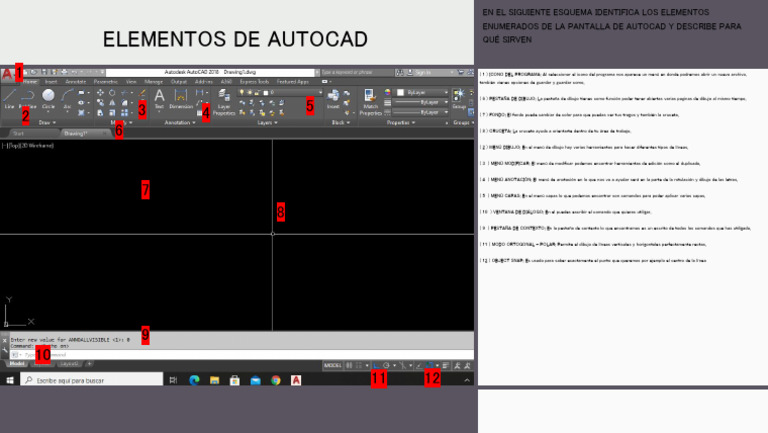 Elementos Clave de AutoCAD Explicados | PDF | Informática