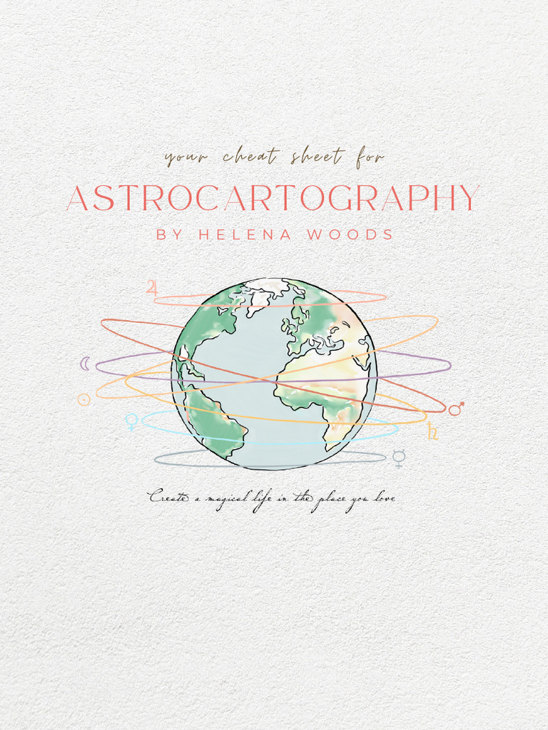ACG Cheat Sheet - Helena Woods | PDF | Planets In Astrology