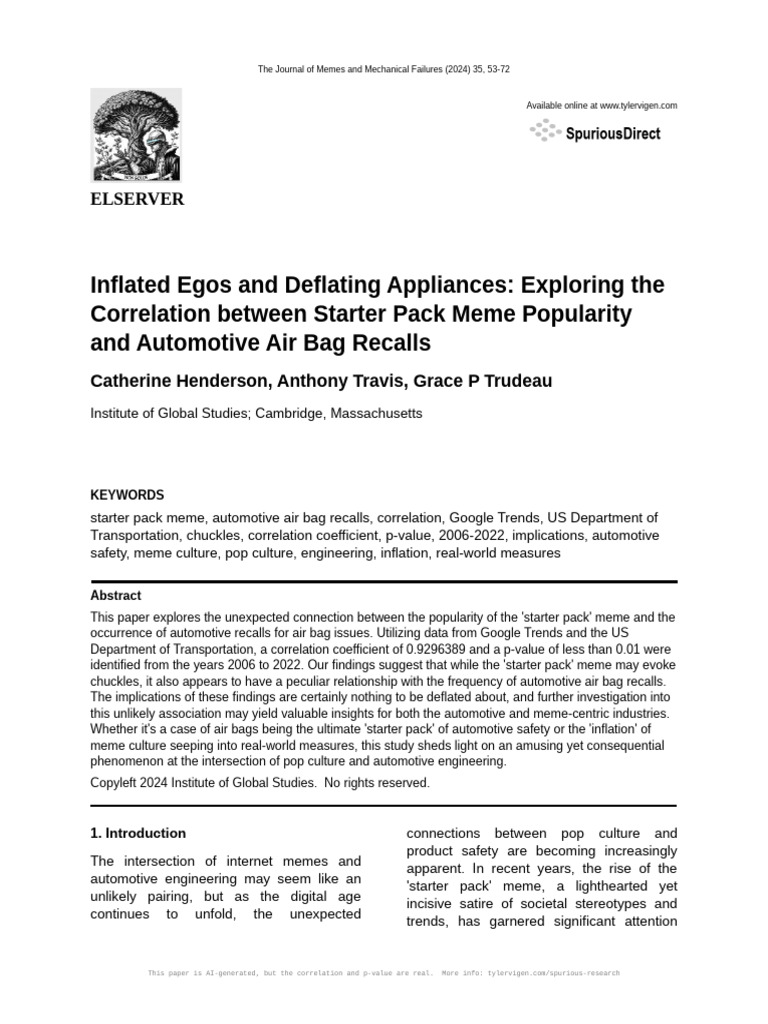 4967 - Inflated Egos and Deflating Appliances Exploring The Correlation ...