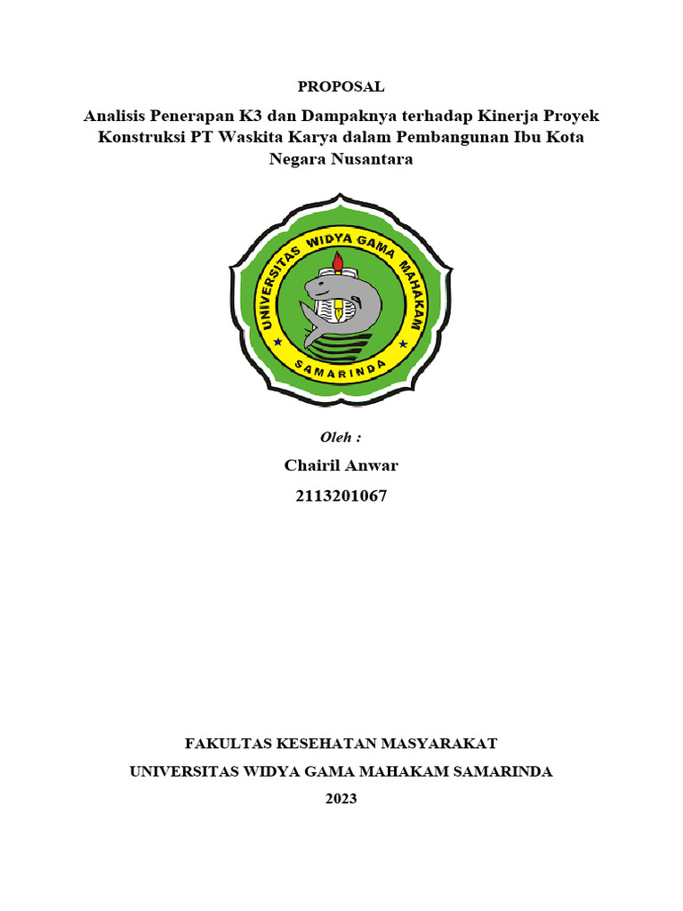 Proposal - K3 - Waskita Raya - IKN | PDF | Teknologi & Rekayasa