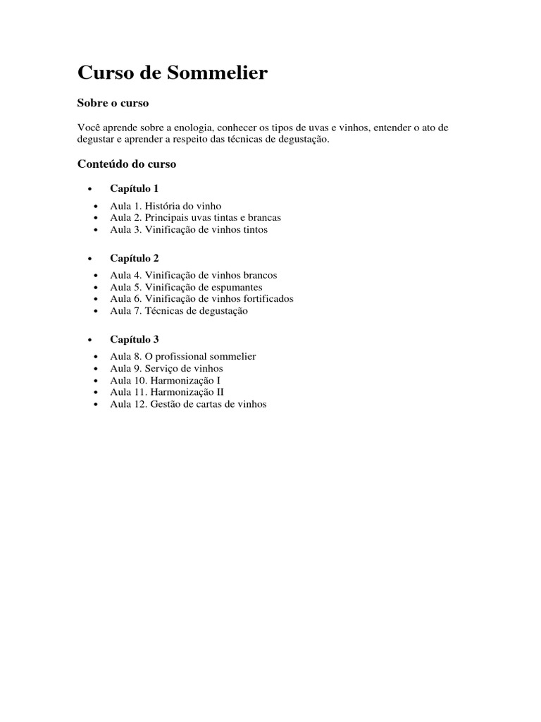 Curso De Sommelier Pdf