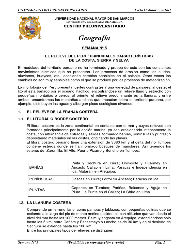 Geograf 3 | PDF | Andes | Perú