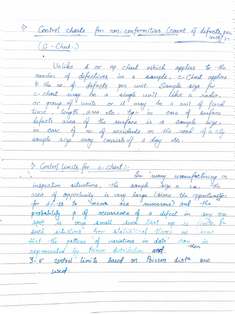 Statistical Quality Control 11 (c and u Chart) | PDF