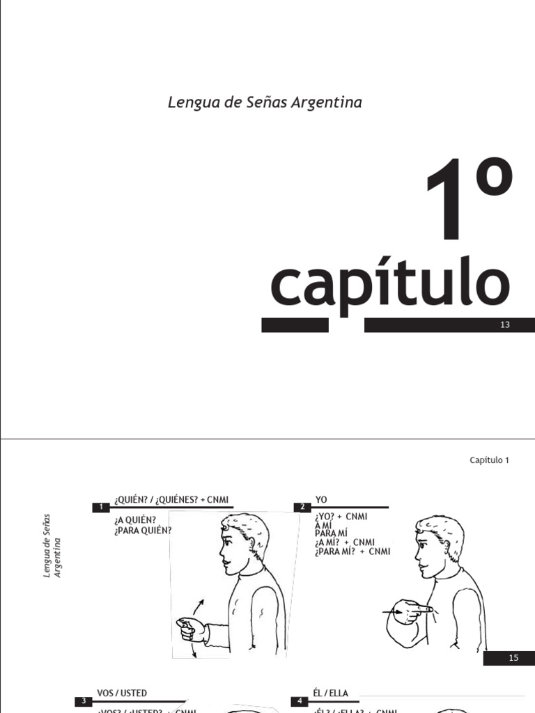 Vocabulario en Lengua de Señas Argentina | PDF