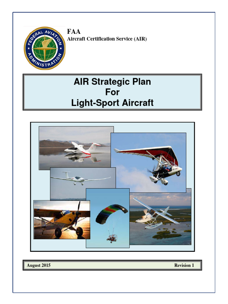 SLSA Strategic Plan | PDF | Federal Aviation Administration | Aviation