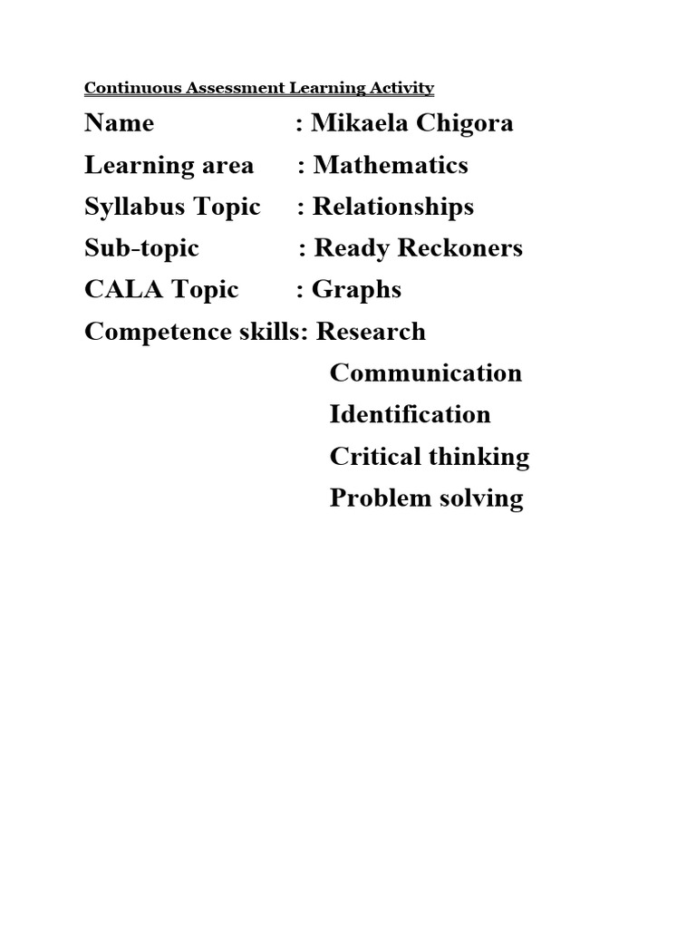 Maths CALA | Download Free PDF | Pie Chart | Chart