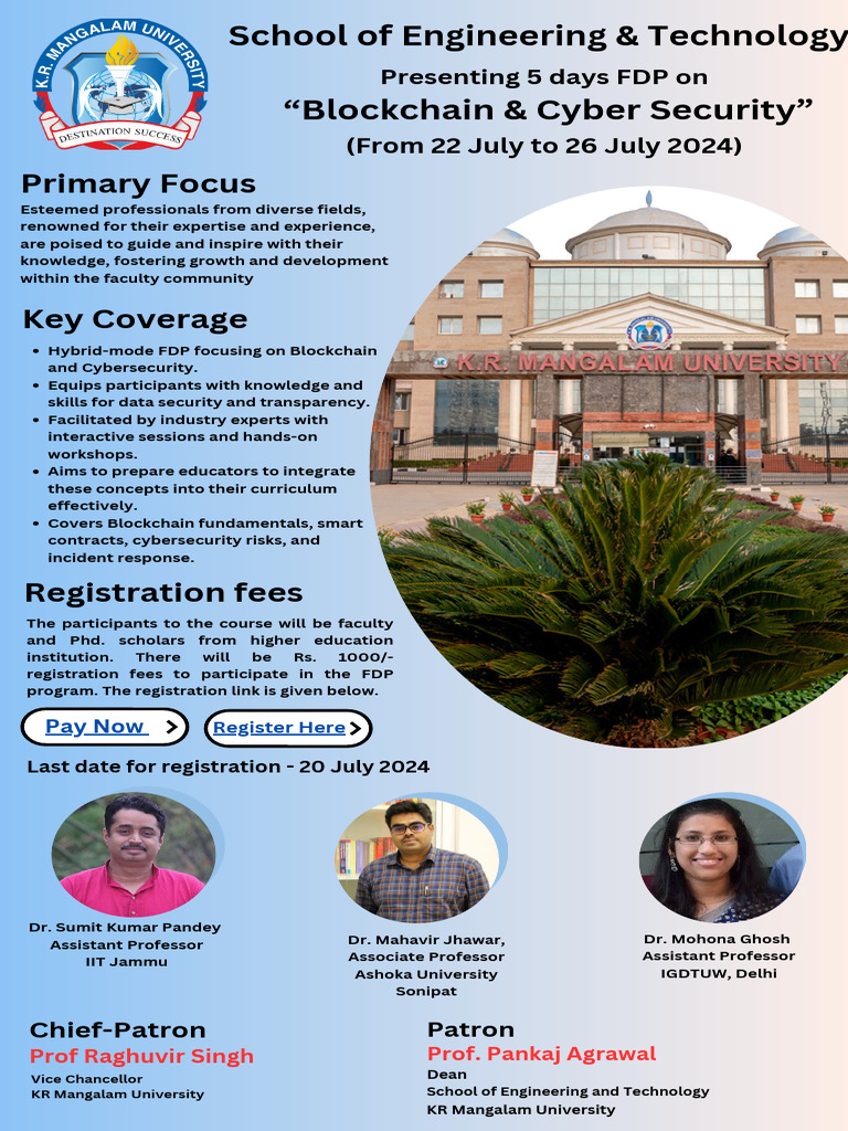 Blockchain & Cyber Security Brochure | PDF | Computer Security | Security