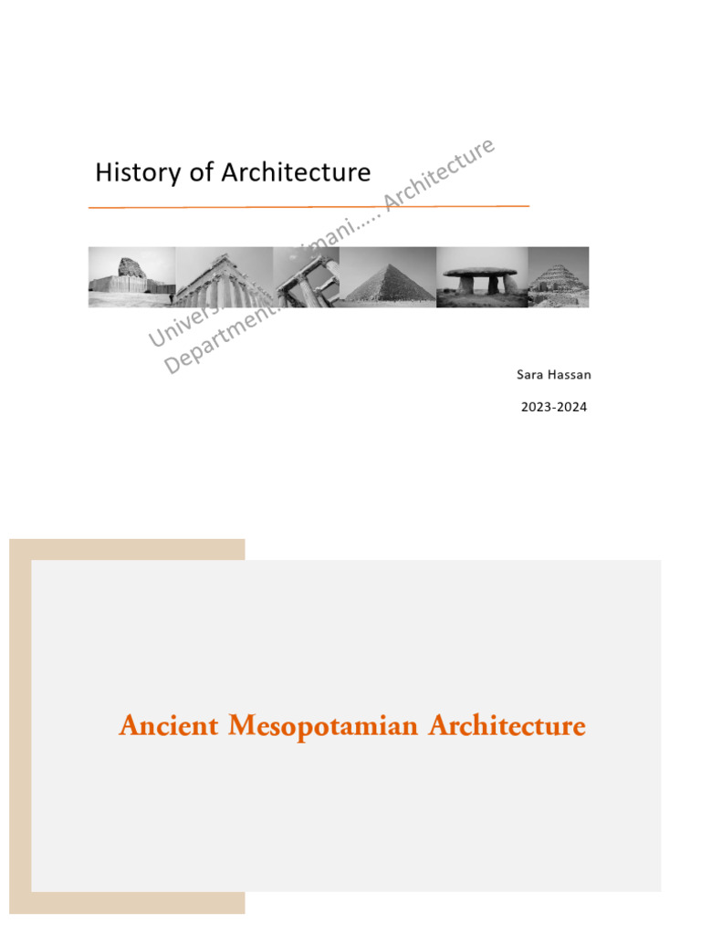 Ancient Mesopotamian Architecture Insights | PDF | Mesopotamia | Sumer