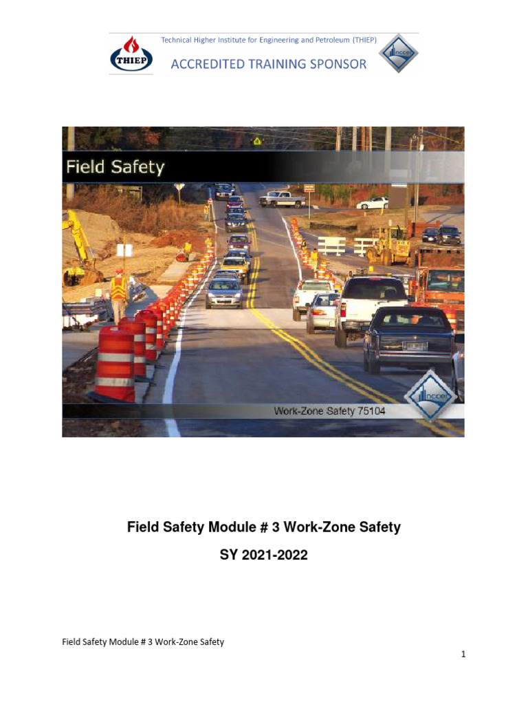 Work-Zone Safety Guidelines and Practices | PDF | Safety | Traffic