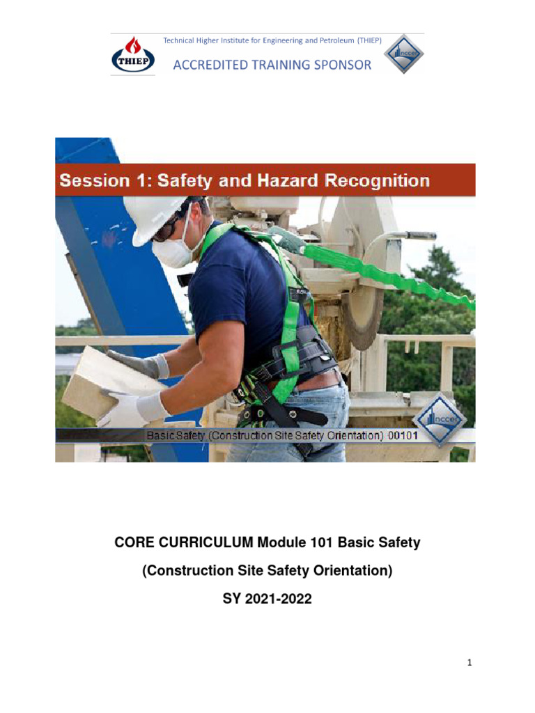 Core Curriculum Module 1 - Basic Safety | PDF | Personal Protective ...