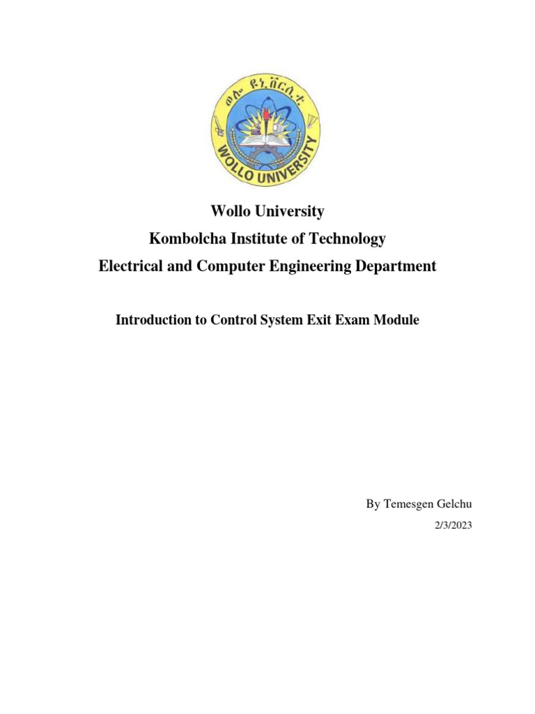 Introduction To Control System Pdf Control Theory Laplace Transform