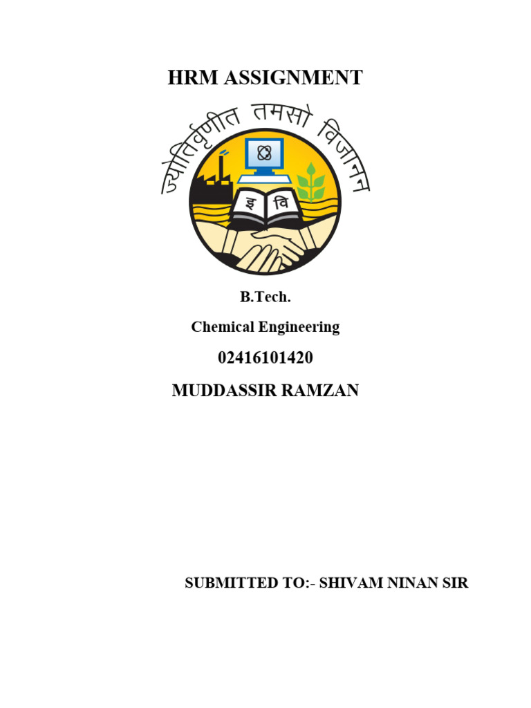 HRM ASSIGNMENT | PDF | Human Resource Management | Employment
