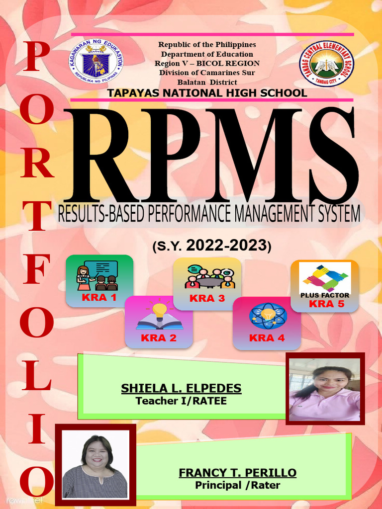 MY SAMPLE RPMS PORTFOLIO | PDF | Learning | Literacy