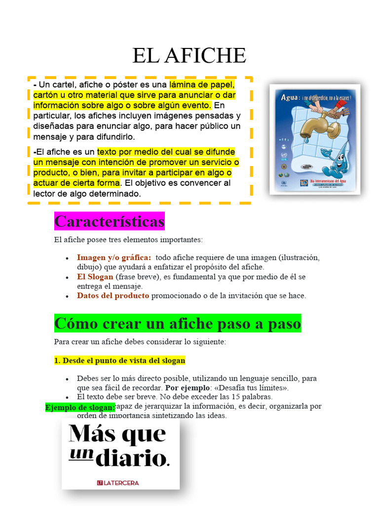 El Afiche | PDF | Póster | Publicidad