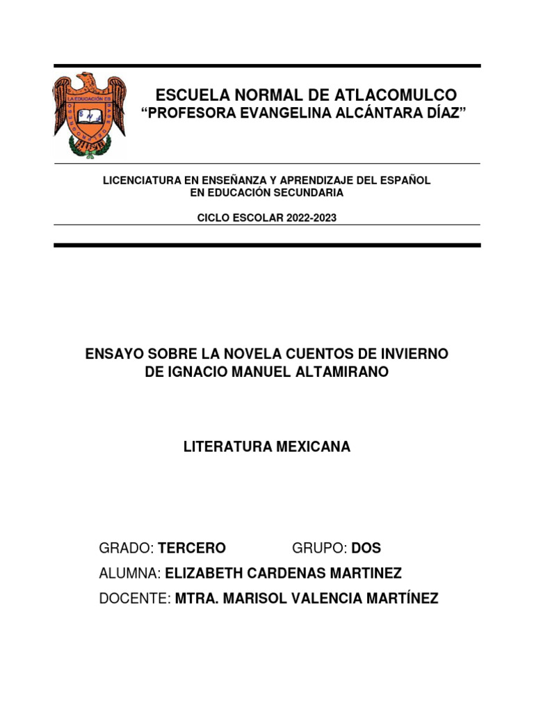 Análisis de "Cuentos de Invierno" | PDF | Amor | Soledad