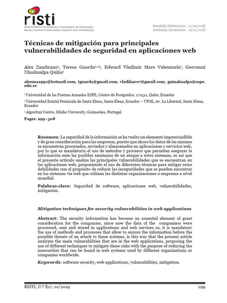 Mitigation Techniques For Security Vulnerabilities In Web Applications