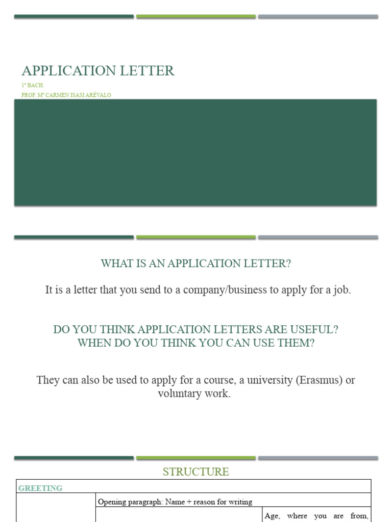 Application Letter | PDF