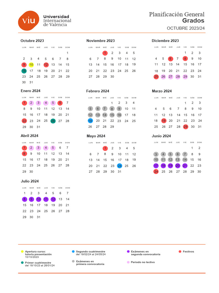 Calendario UJA 2024-25 | PDF