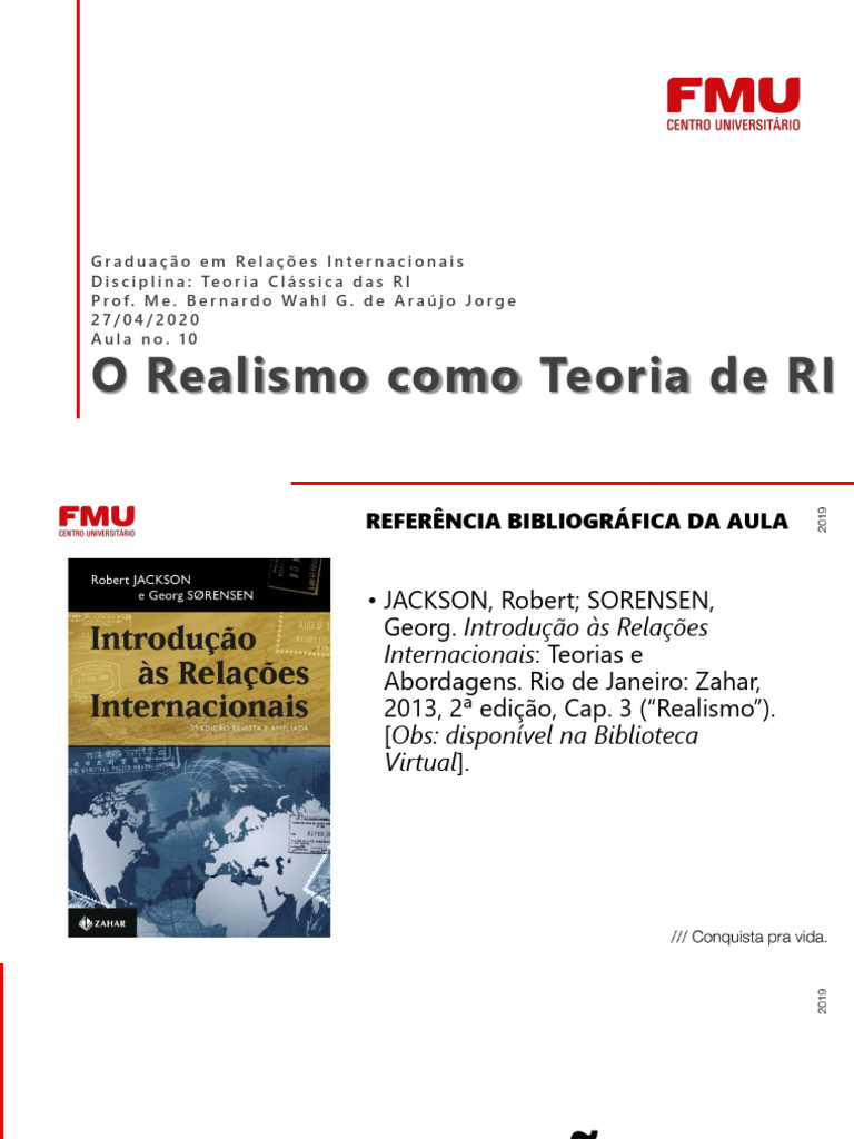 (27.04.2020) O Realismo Como Teoria de RI | PDF | Estado | Relações ...
