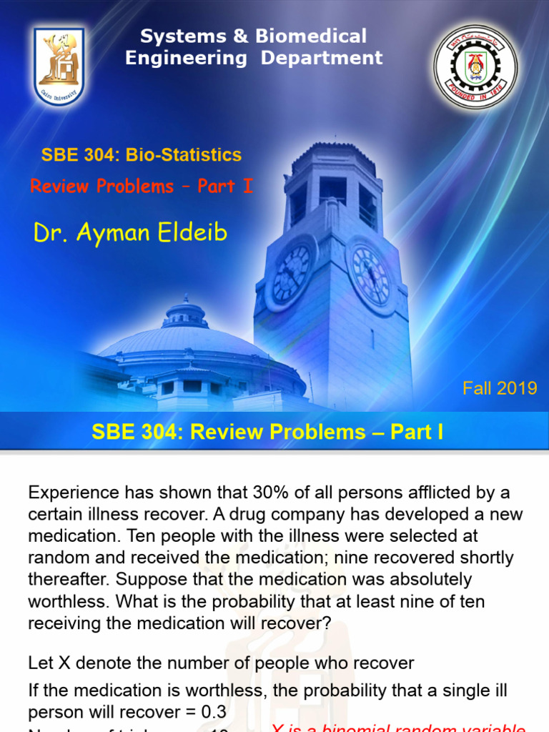 Bio Statistics Review Examples Part I | PDF | Standard Deviation ...