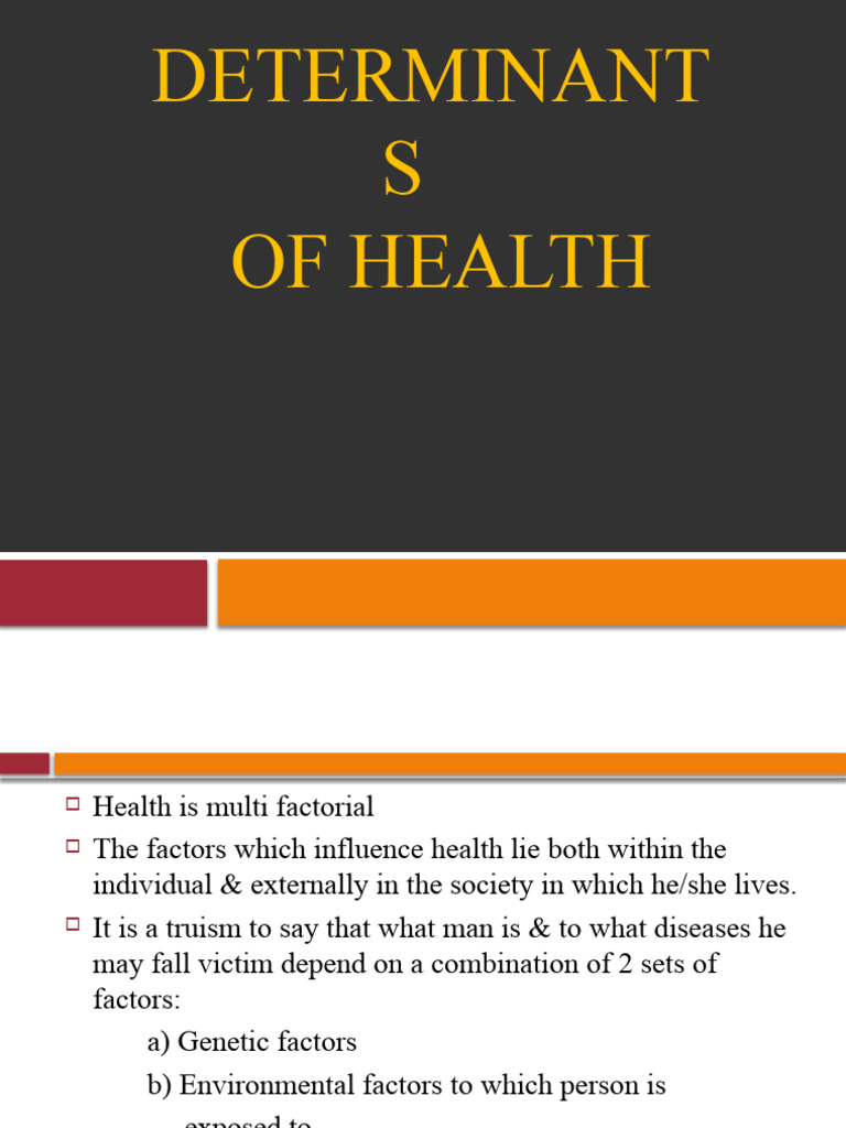 Community Medicine - Health Determinants | PDF | Epidemiology | Health Care