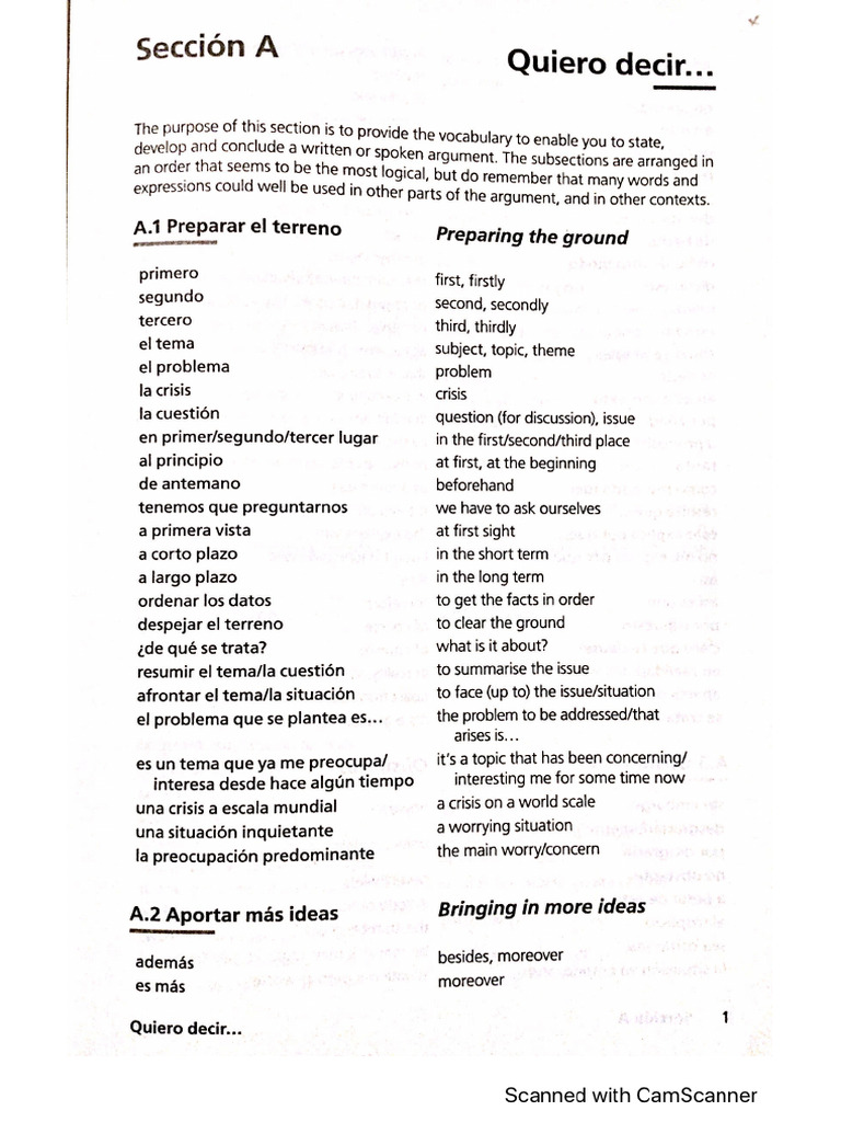 Spanish A Level Vocab | PDF