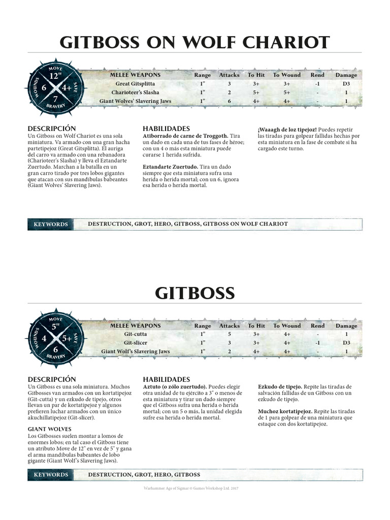 Warhammer Aos Orcs and Goblins Es 4 | PDF