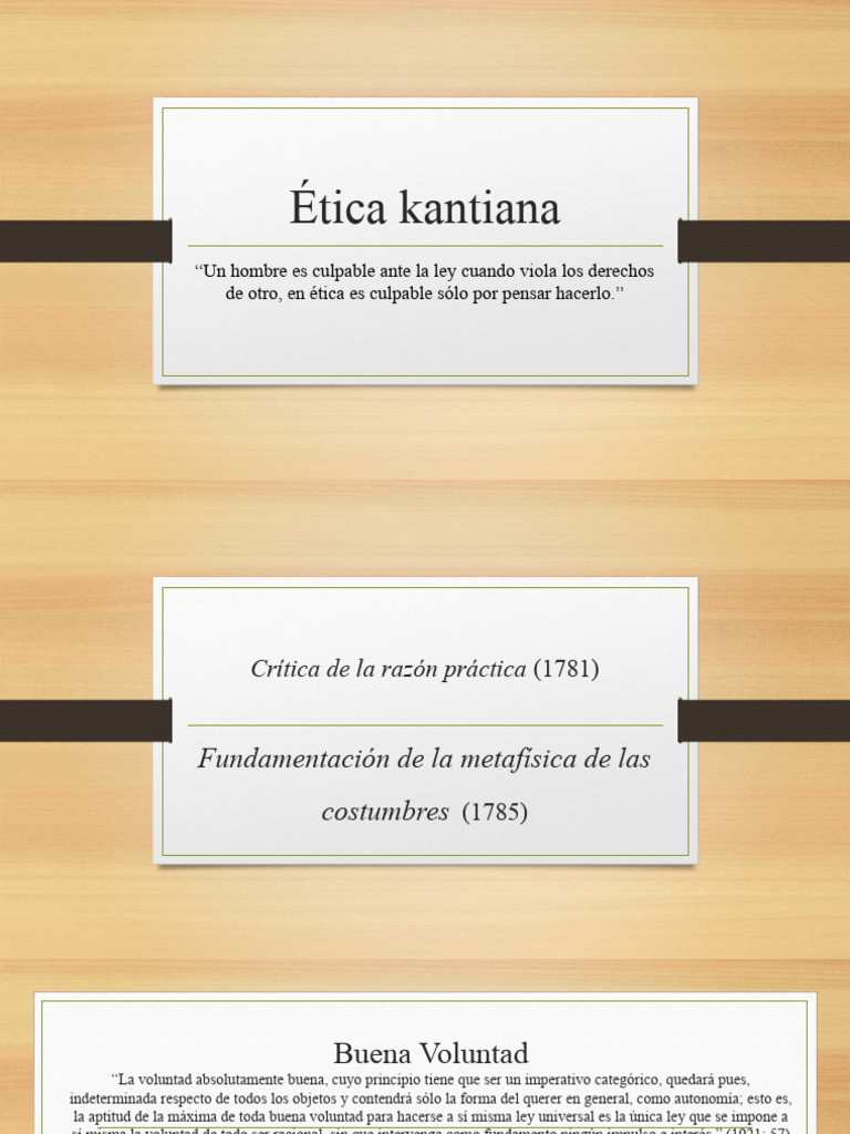 Ética Kantiana | PDF