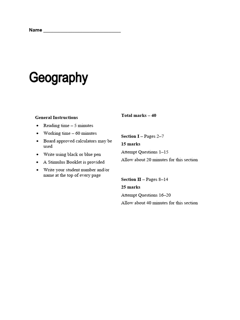 HSC Practice Skills Test | PDF | Sustainability | Ecology