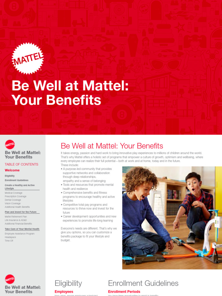 Mattel Employee Benefits Overview | PDF | Health Savings Account ...