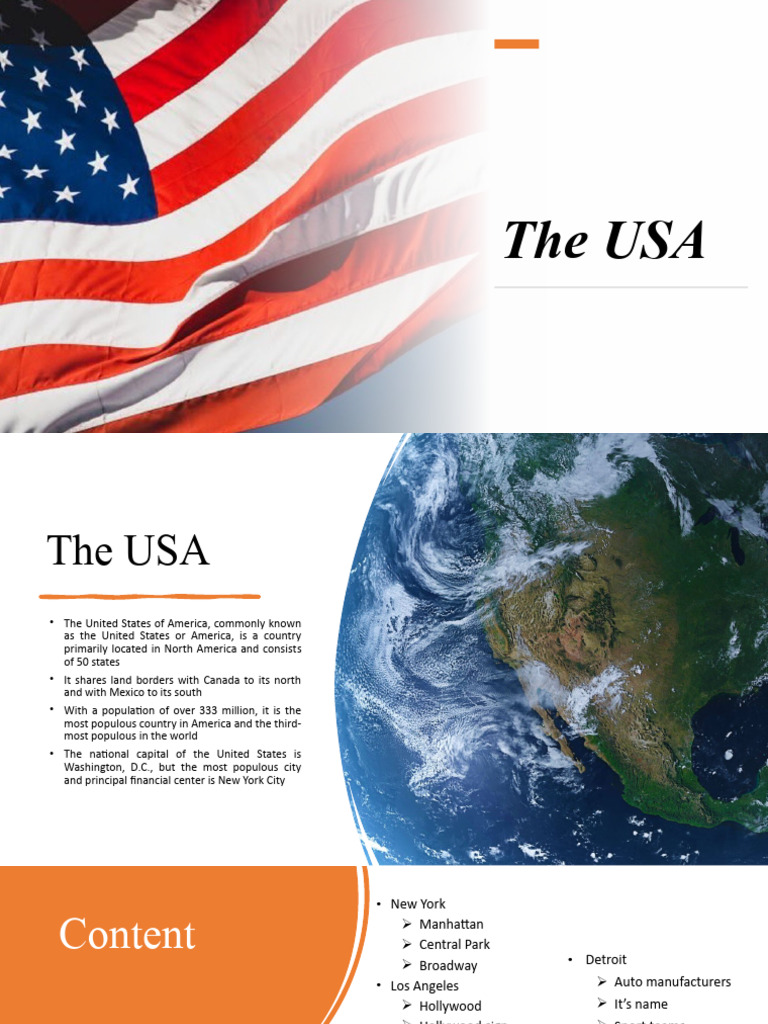 The USA | PDF | Miami | Detroit