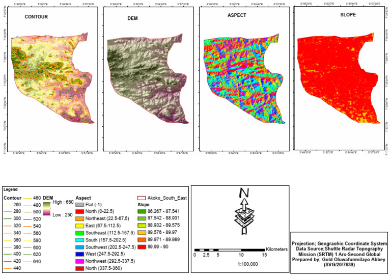 Digital Elevation Model | PDF | Geographic Data And Information | Earth ...