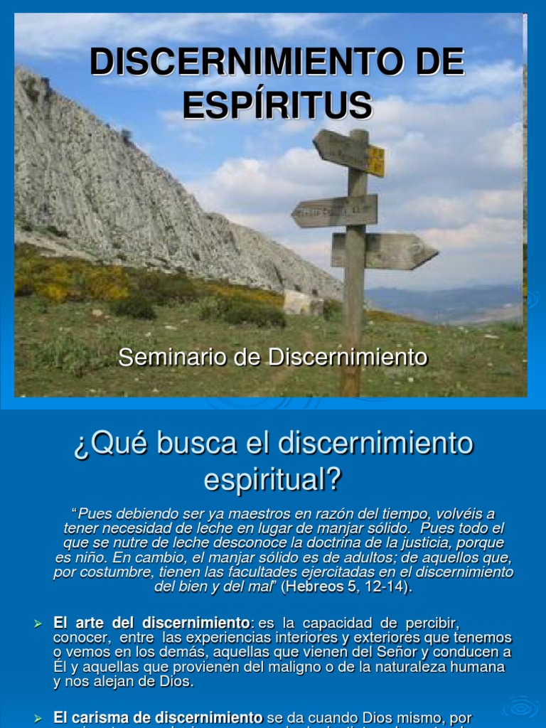 Discernimiento de Espíritus | PDF | Pecado | Espíritu