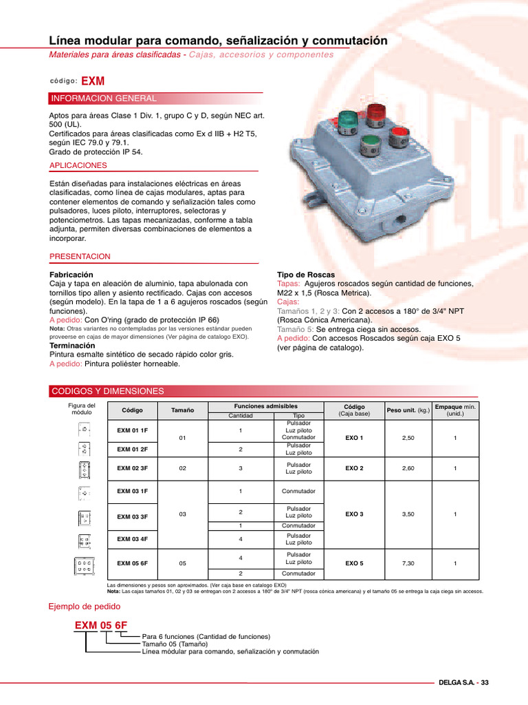 Delga Exm | PDF | Cambiar | Máquinas