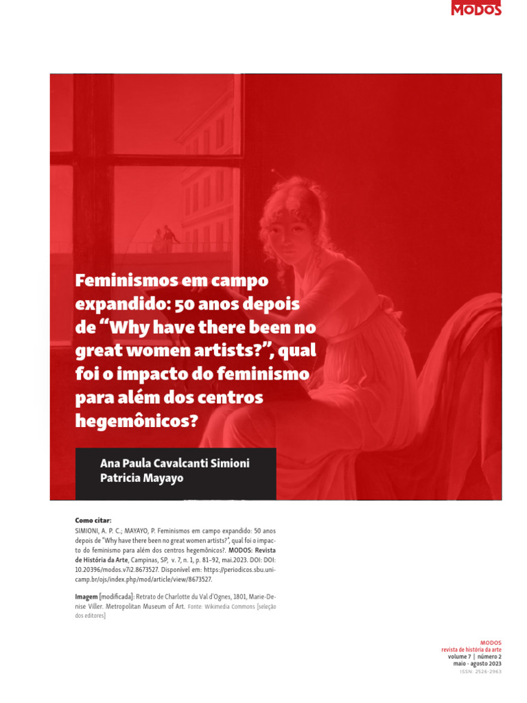 03 Ana+Paula+Cavalcanti+Simioni +Patricia+Mayayo | PDF | Feminismo ...