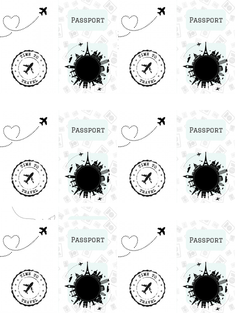 School Project Countries Fair Passport | PDF