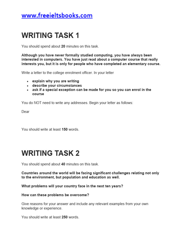 IELTS Writing Task Guide | PDF