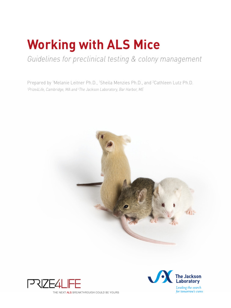 ALS Mouse Model Testing Guidelines | PDF | C57 Bl/6 | Inbreeding
