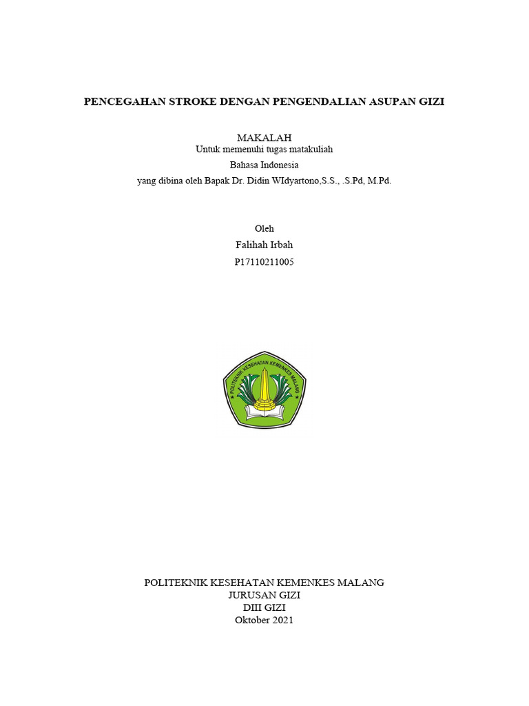 06 - Falihah Irbah - 1A | PDF | Kesehatan Holistik | Sains & Matematika