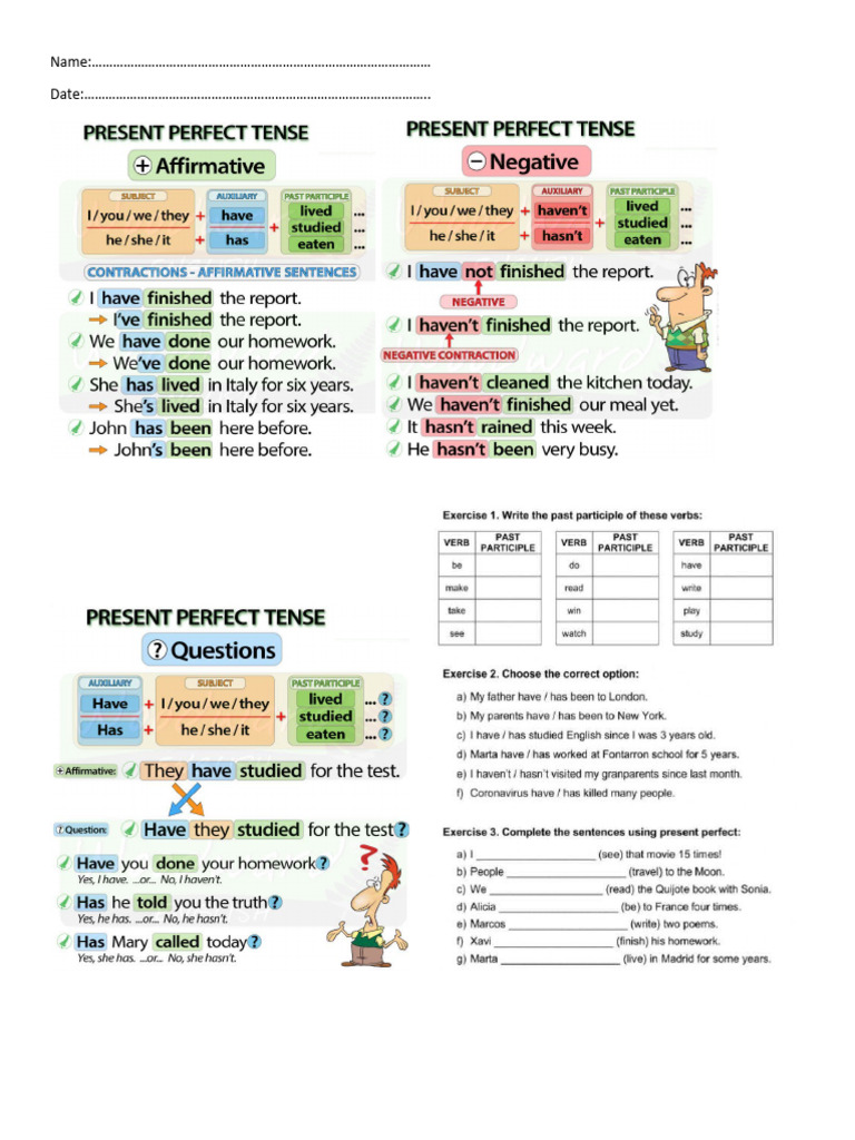 Present Perfect | PDF