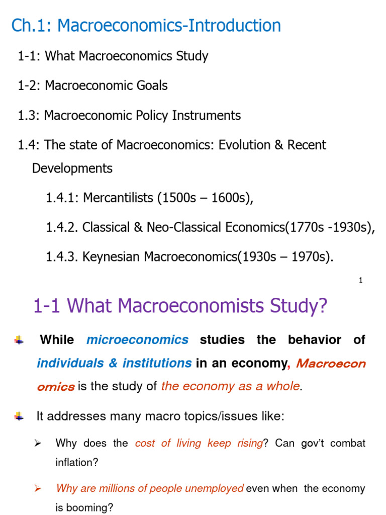 Overview of Macroeconomics Concepts | PDF | Monetarism | Macroeconomics