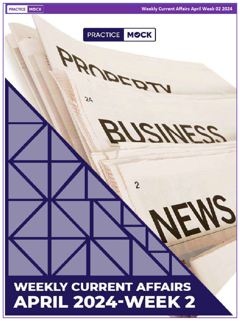 Weekly Current Affairs April Week 02 2024 Compressed | PDF | Technology ...