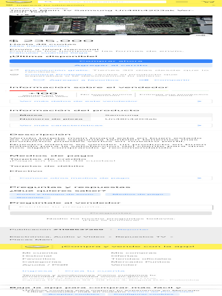 Tarjeta Main TV Samsung Un48h4203ak Version Ts01 | PDF | Cookie HTTP