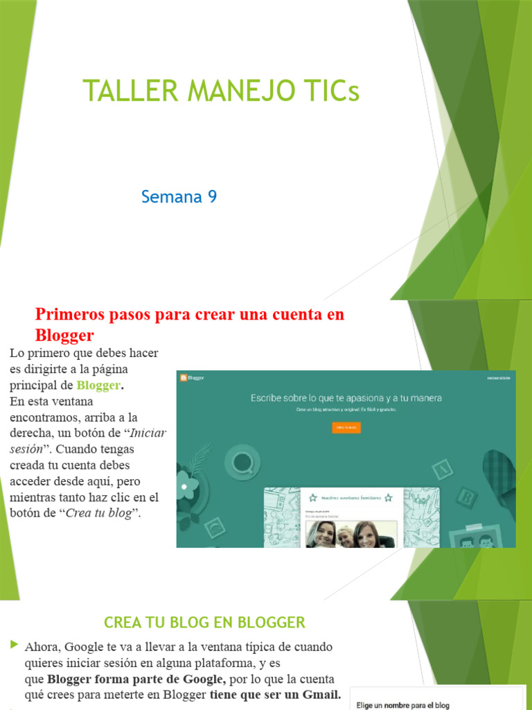 Taller Manejo Tic's - Semana 9 | PDF | Blog | Red mundial